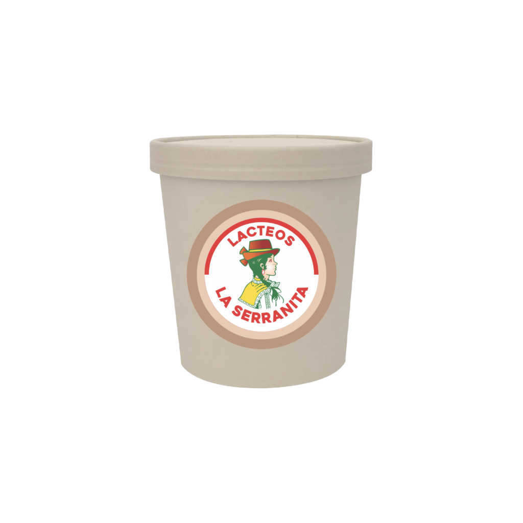 Pote Helado Artesanal Fresa 1/2 Litro - La Serranita